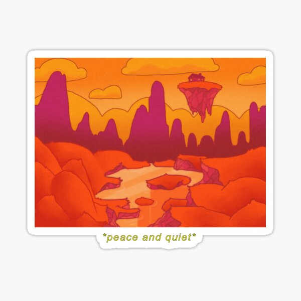 "aesthetic sunset scene " Sticker for Sale by llamachan54085 | Redbubble