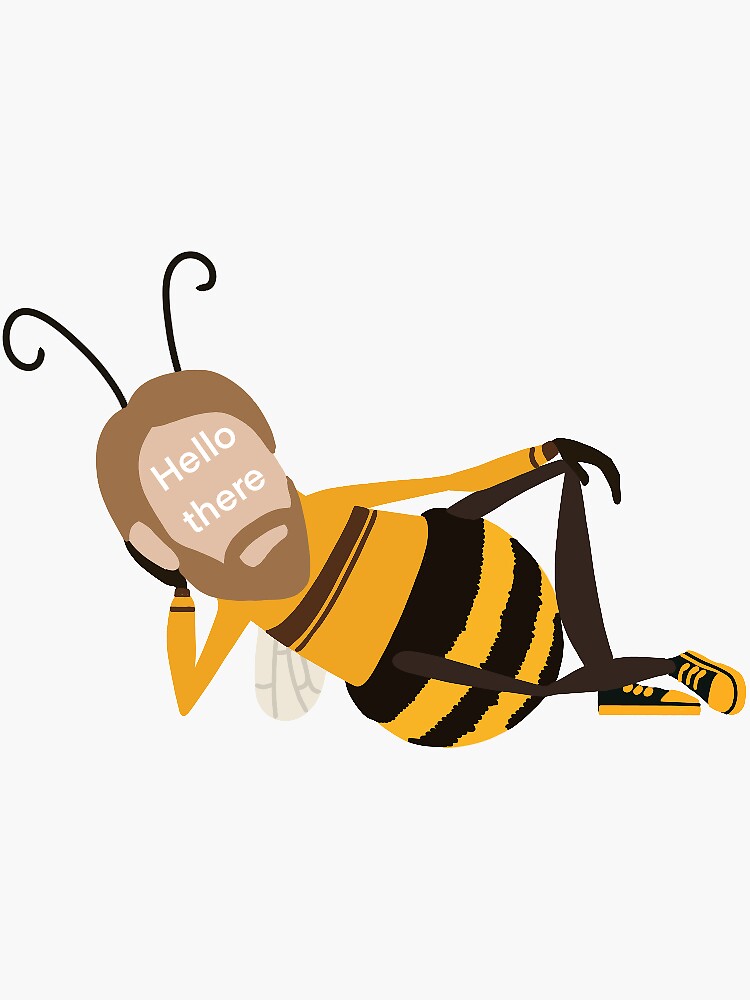 "Hello there " Sticker for Sale by Abby Krehling | Redbubble