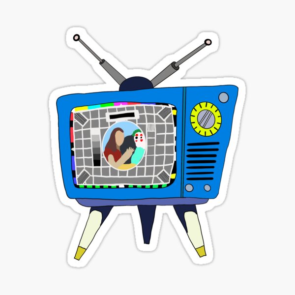 "Retro Television BBC" Sticker by samhn19 | Redbubble