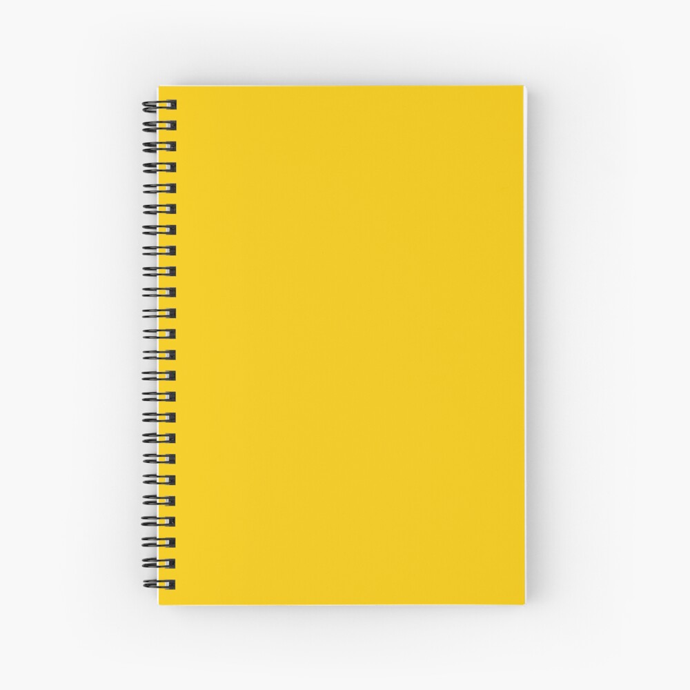 "Canary Yellow, Solid Yellow" Spiral Notebook for Sale by Gsallicat ...