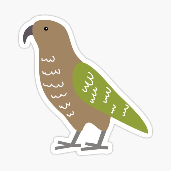 "Cute Kea" Sticker for Sale by rebeccatiana | Redbubble
