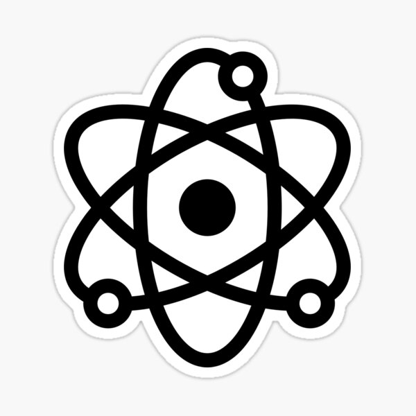 "Science Atom With electrons moving Around " Sticker for Sale by ...