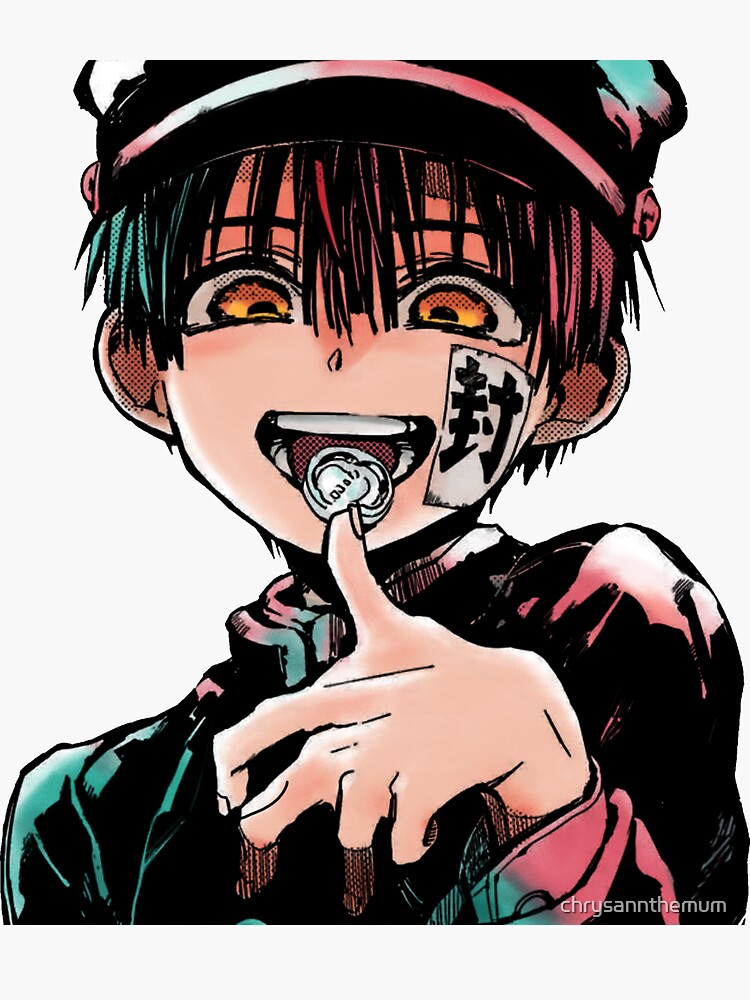 "Hanako-kun Pink Ver." Sticker for Sale by chrysannthemum | Redbubble