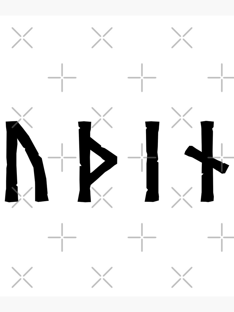 "Odin Younger Futhark Runes Norse Viking Mythology" Poster von ...