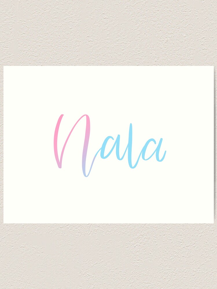 "Nala Caligraphy" Art Print by emmy107 | Redbubble