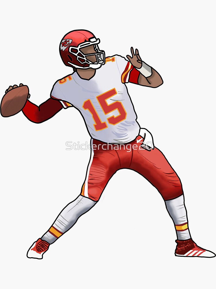"Mahomes" Sticker for Sale by Stickerchange20 | Redbubble