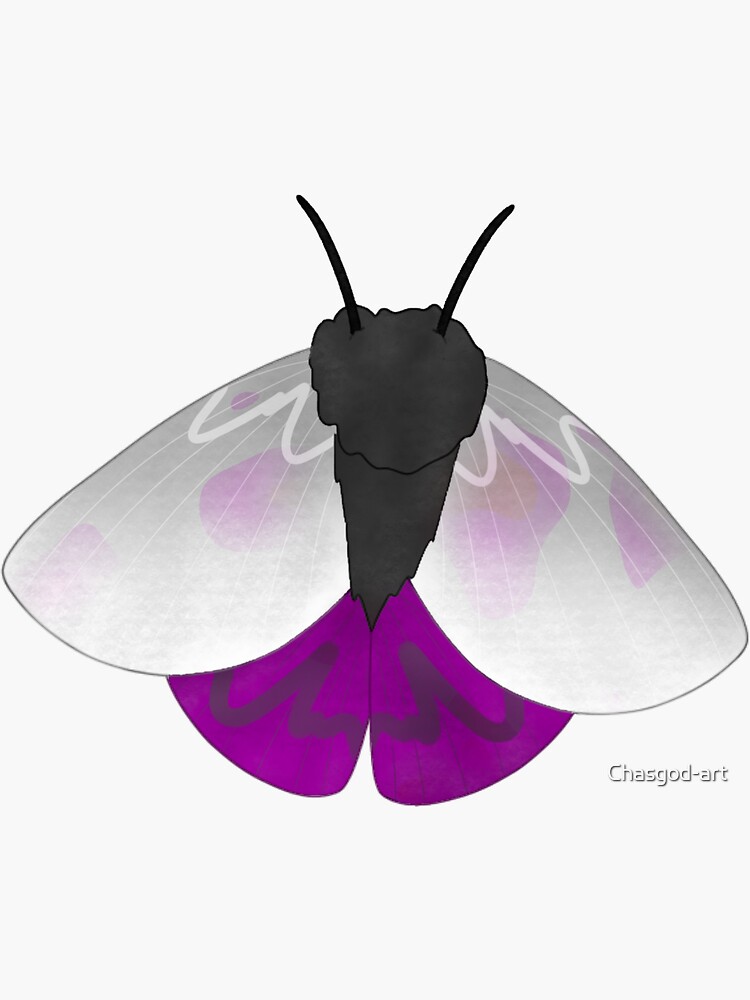 "Pride Moth - Asexual Flag" Sticker for Sale by Chasgod-art | Redbubble