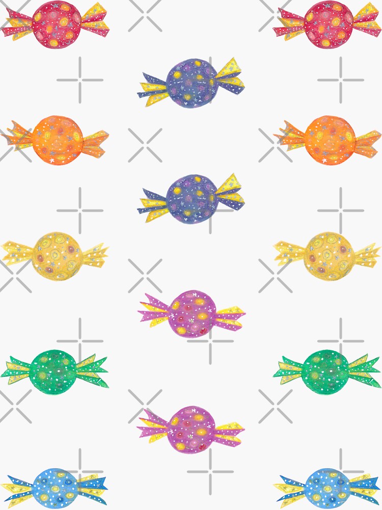 "Colourful Lollies" Sticker for Sale by STHoganArtist | Redbubble