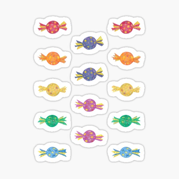 "Colourful Lollies" Sticker for Sale by STHoganArtist | Redbubble