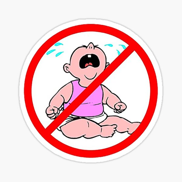 "No Cry Babies" Sticker for Sale by unionpride | Redbubble