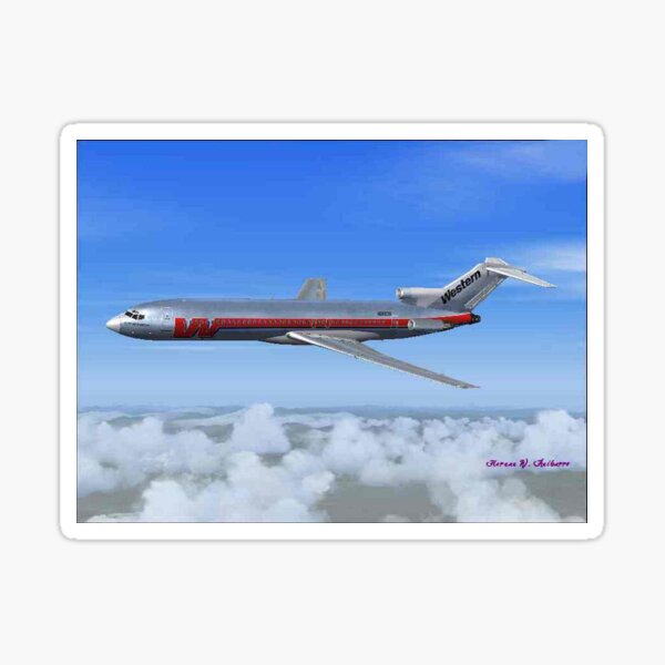 "Western Airlines Boeing 727-200 "Budlight Scheme"" Sticker by Hernan1 ...