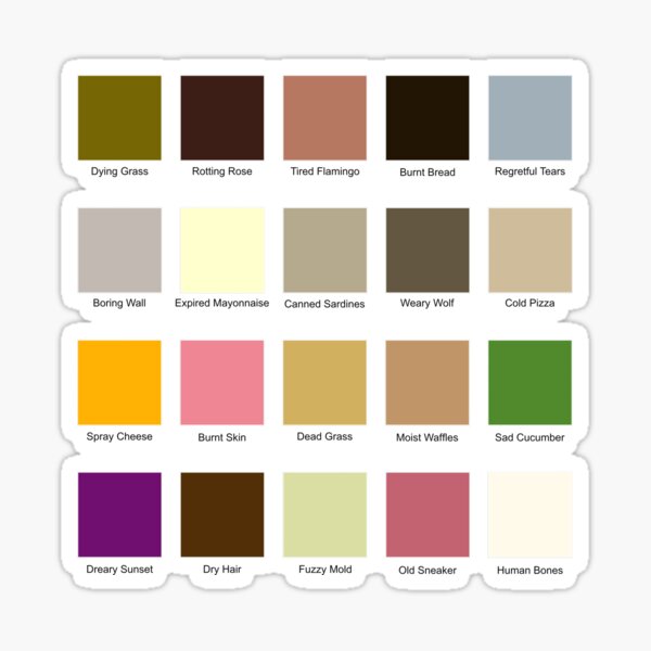 "Paint Samples" Sticker for Sale by SnowBV | Redbubble