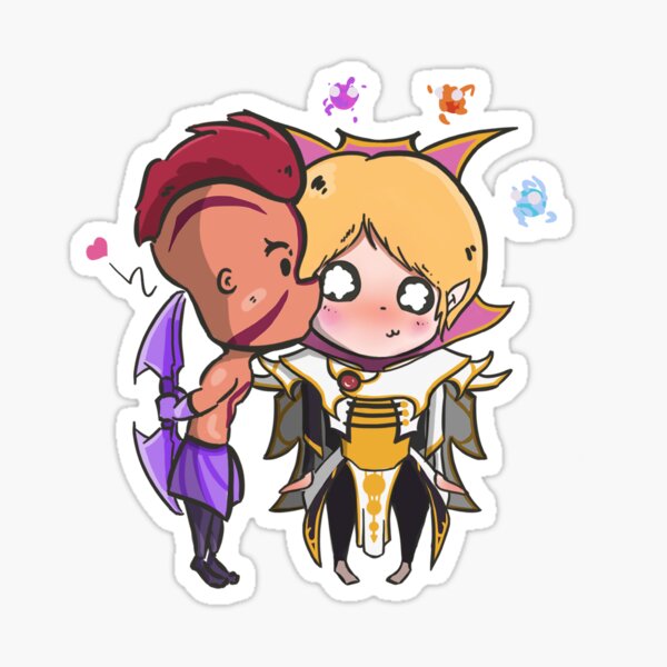 "Cute kiss!" Sticker for Sale by ArtMousy | Redbubble