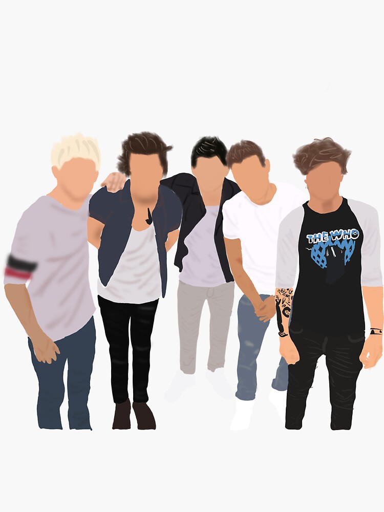 "One direction" Sticker for Sale by Ncrocitto | Redbubble
