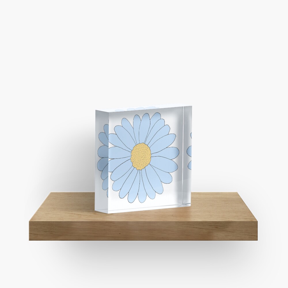 "Light blue Daisy" Sticker for Sale by colleenm2 | Redbubble