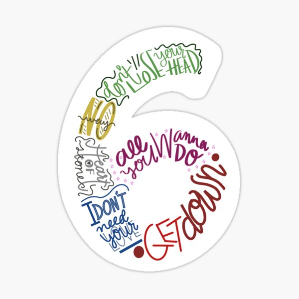 "Six the musical " Sticker by Rachelovesushi | Redbubble