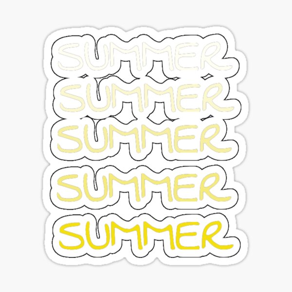"Summer in shades of yellow" Sticker by anabellefinger | Redbubble