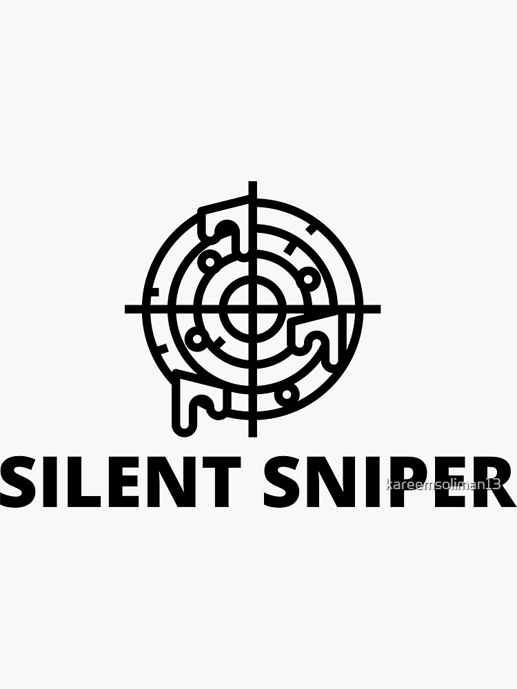 "SILENT SNIPER " Sticker by kareemsoliman13 | Redbubble