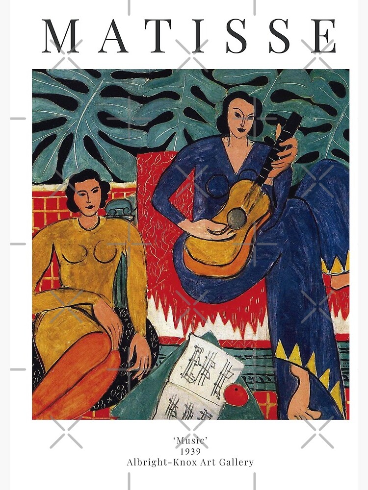 "Henri Matisse - Music - Exhibition Poster" Spiral Notebook for Sale by ...