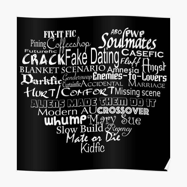 "Fanfic Tropes" Poster by EmceeFrodis | Redbubble
