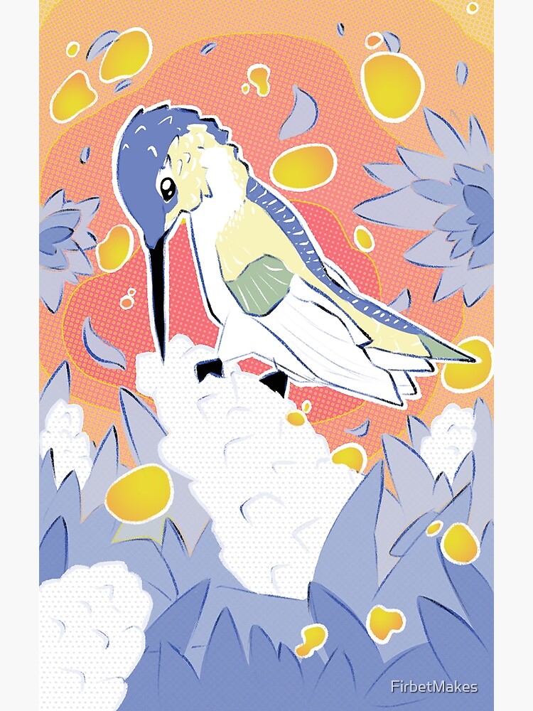 "Greek Honey Hummingbird" Canvas Print by FirbetMakes | Redbubble