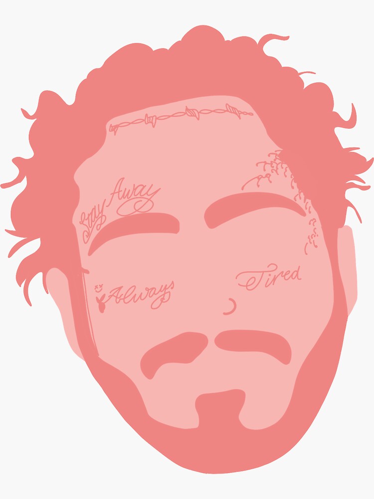 "Posty Face " Sticker by Chloelineberg | Redbubble