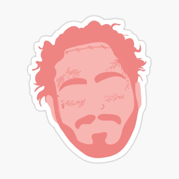 "Posty Face " Sticker by Chloelineberg | Redbubble