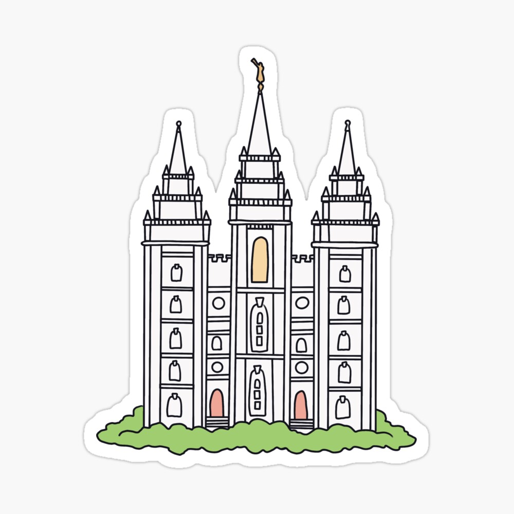 Laptop lds sticker church of Jesus Christ Salt Lake City Temple sticker ...