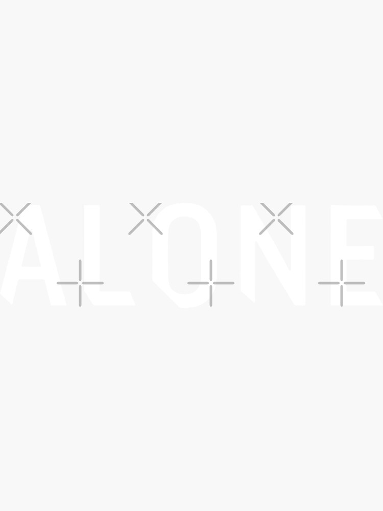 "ALONE - Survival TV Show" Sticker for Sale by SedgeWren | Redbubble