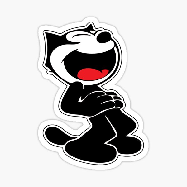 "laughing cat 2" Sticker for Sale by Graphicganga | Redbubble