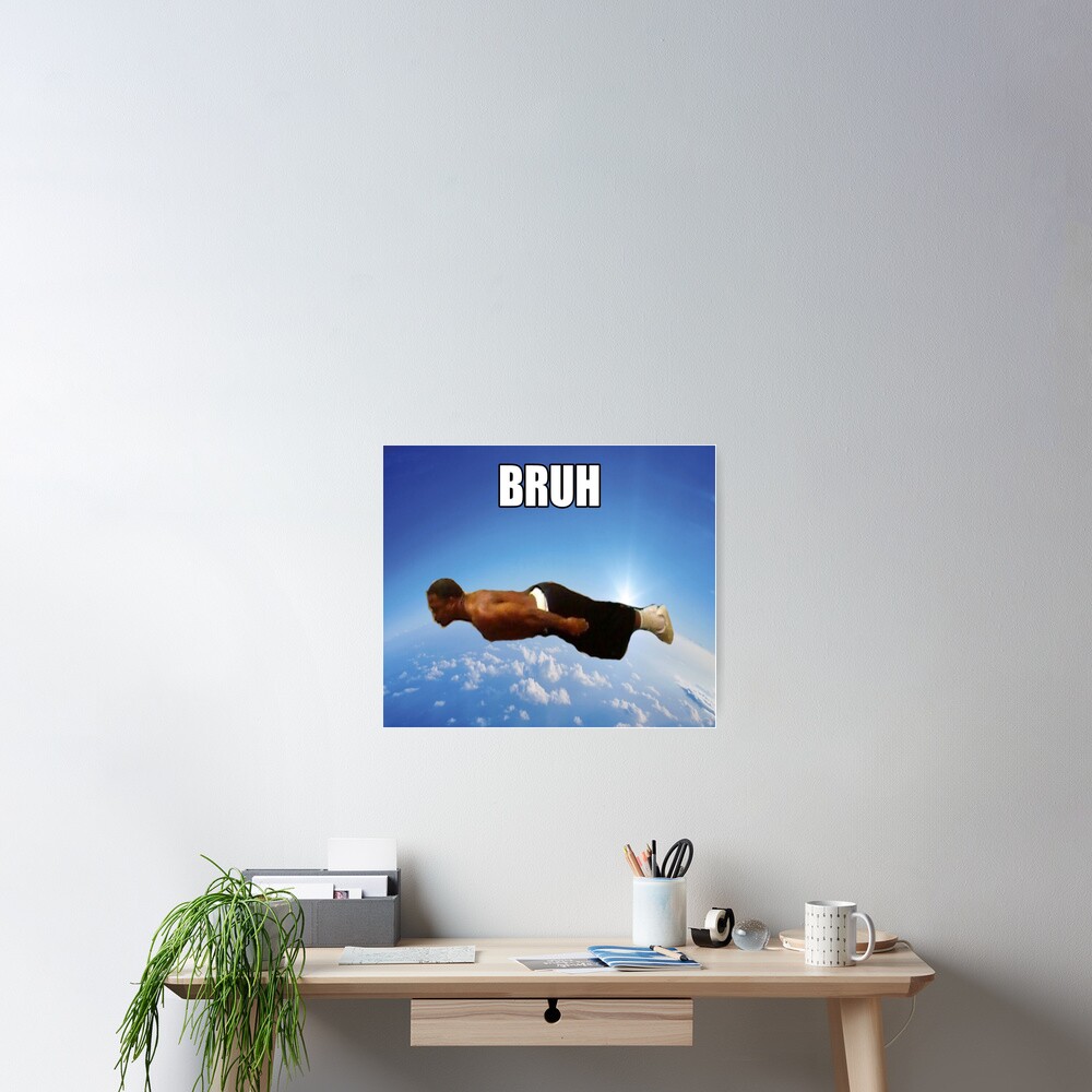 "bruh flying midget" Poster for Sale by veronicaez | Redbubble