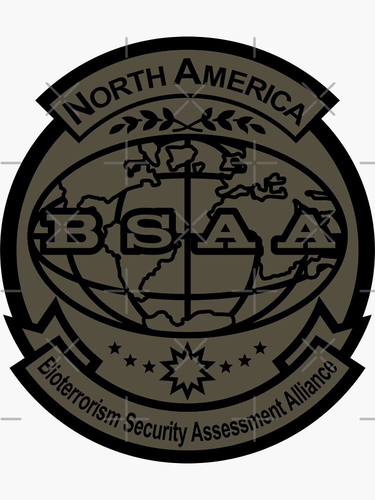 "Resident Evil BSAA North America Subdued" Sticker for Sale by fareast ...