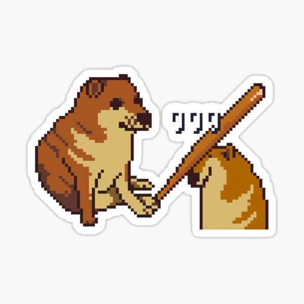 Cheems Bonk Stickers | Redbubble