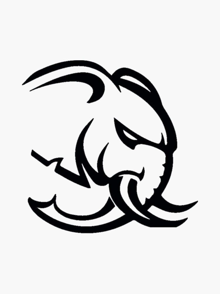 "Dodge Hellephant Logo" Sticker for Sale by aja030201 | Redbubble