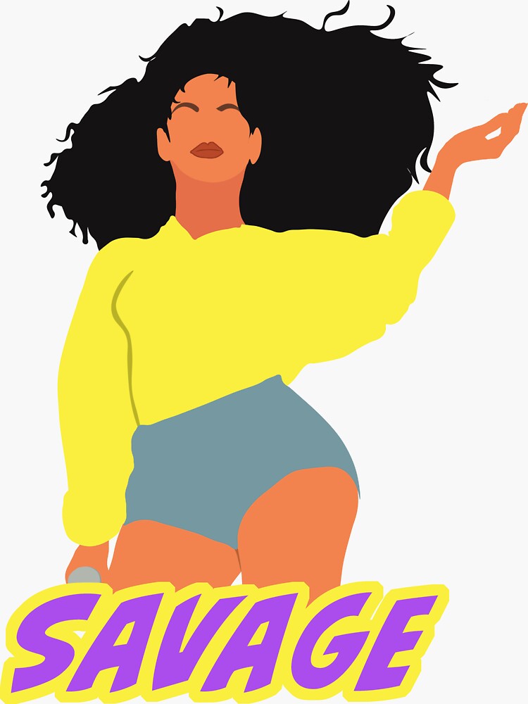 "SAVAGE" Sticker for Sale by LeKrome | Redbubble