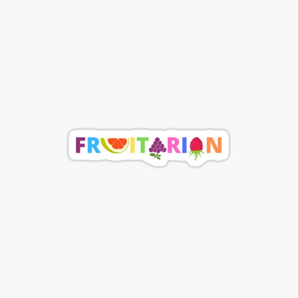 "Fruitarian" Sticker for Sale by jesse-designs | Redbubble