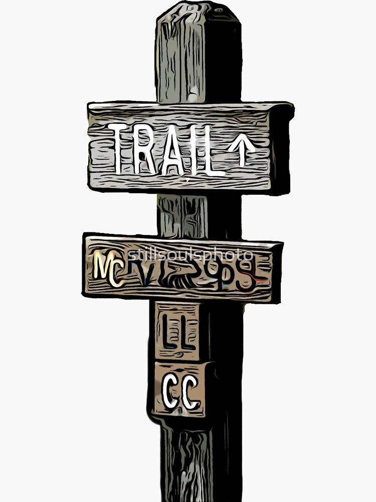 "HRC trailhead" Sticker by stillsoulsphoto | Redbubble