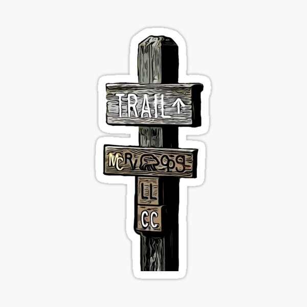 "HRC trailhead" Sticker by stillsoulsphoto | Redbubble