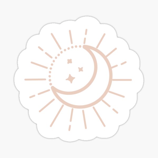"Boho Aesthetic Sun" Sticker for Sale by andreawaked | Redbubble