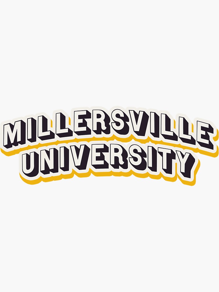 "Millersville University" Sticker for Sale by StickerScapes | Redbubble