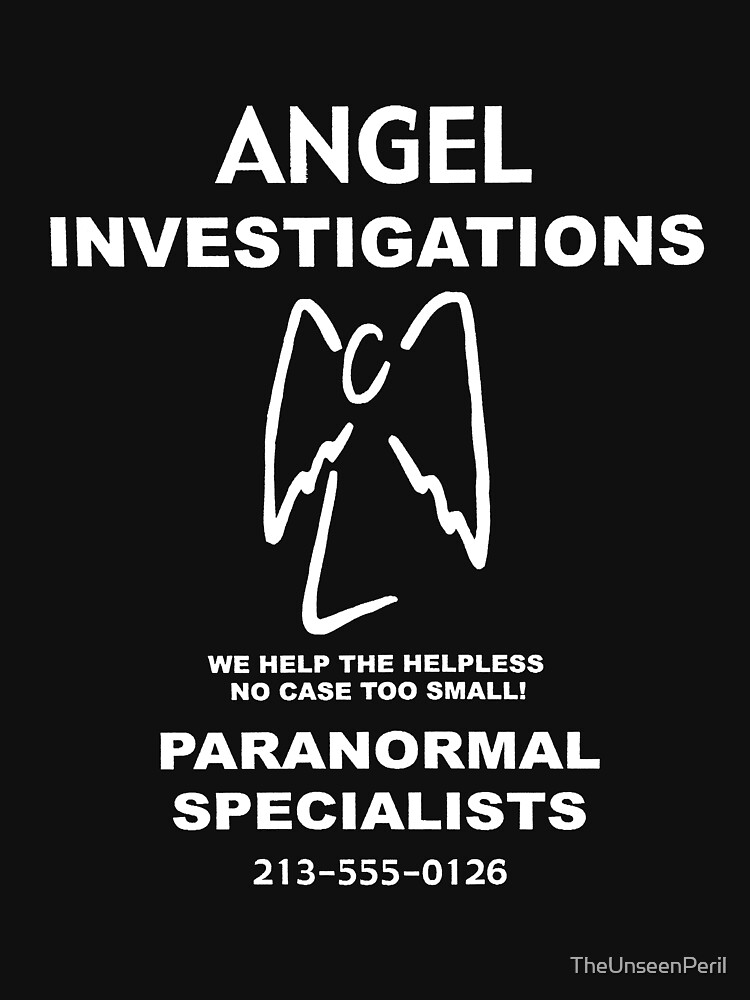 "Angel Investigations (Night) " T-shirt for Sale by TheUnseenPeril ...