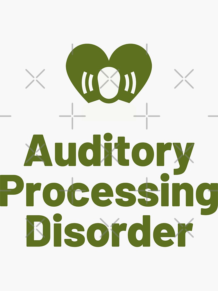 "Auditory Processing Disorder, APD" Sticker by GarbledLife | Redbubble