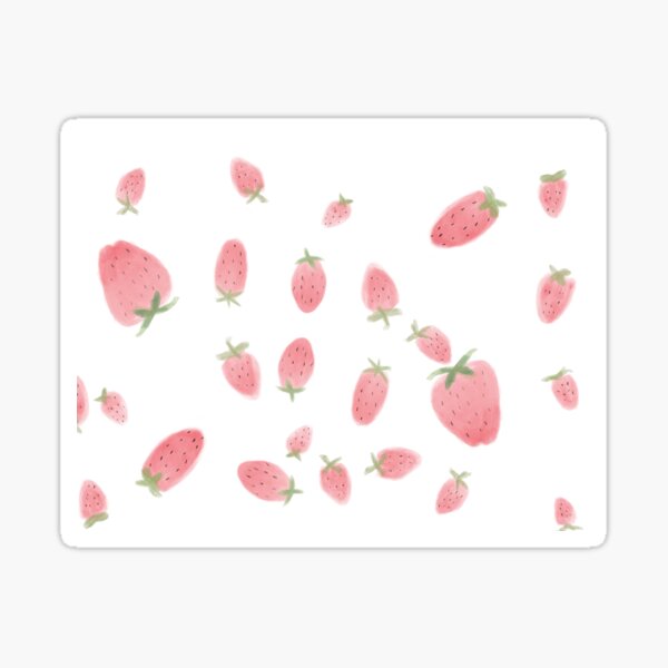 "Fresas " Sticker for Sale by Mitzidvl | Redbubble