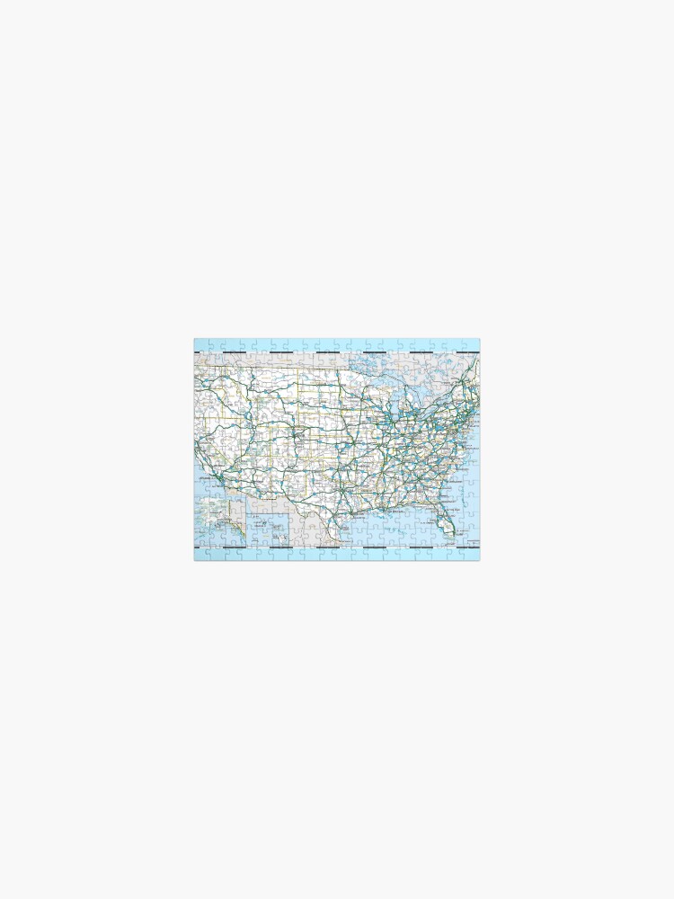 "US Highways Roadmap" Jigsaw Puzzle for Sale by WanderingLife | Redbubble