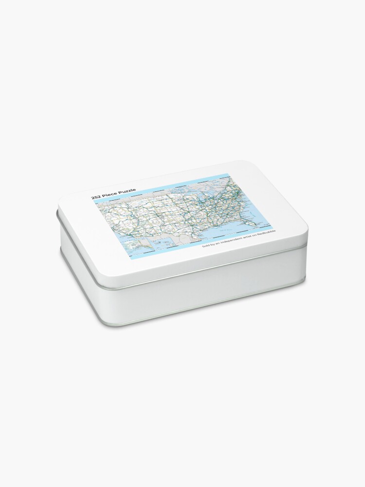 "US Highways Roadmap" Jigsaw Puzzle for Sale by WanderingLife | Redbubble