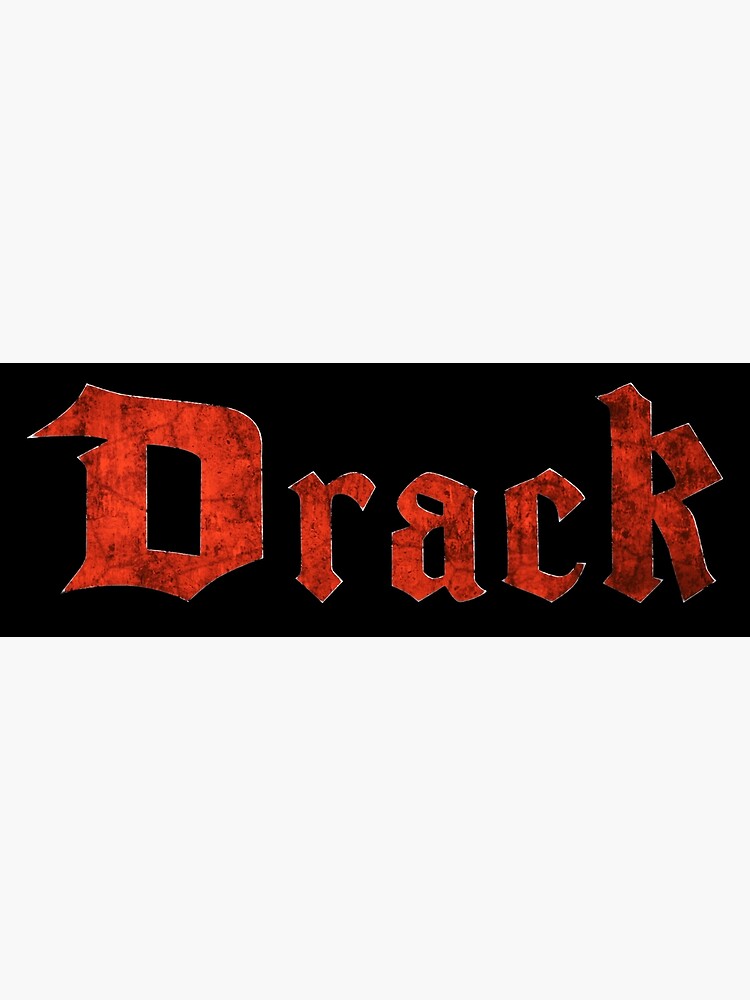 "Drack title logo black" Metal Print for Sale by troubled130 | Redbubble