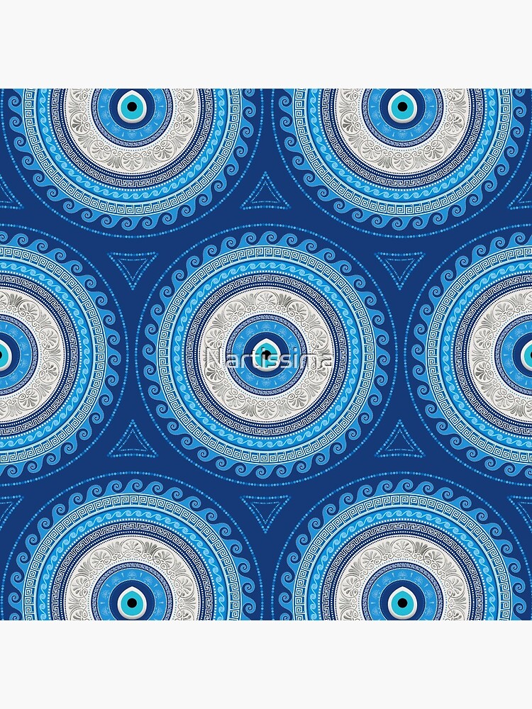 Greek Mati Mataki - Matiasma Evil Eye ornament Pin Button sold by Emily ...