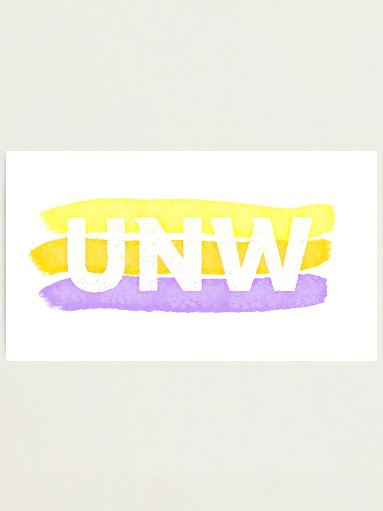 "UNW Logo Paint Swatches " Photographic Print for Sale by Ashmist ...