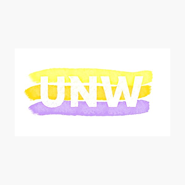 "UNW Logo Paint Swatches " Photographic Print for Sale by Ashmist ...