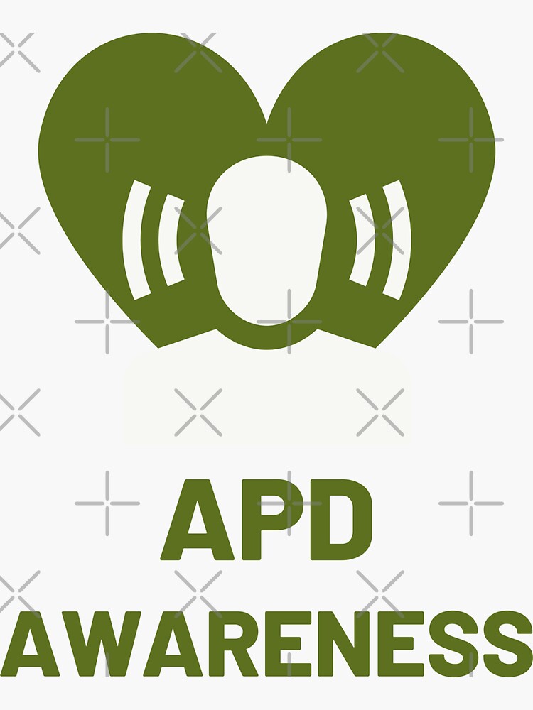 Auditory Processing Disorder APD Awareness Sticker For Sale By auditory-processing-disorder-apd-awareness-sticker-for-sale-by
